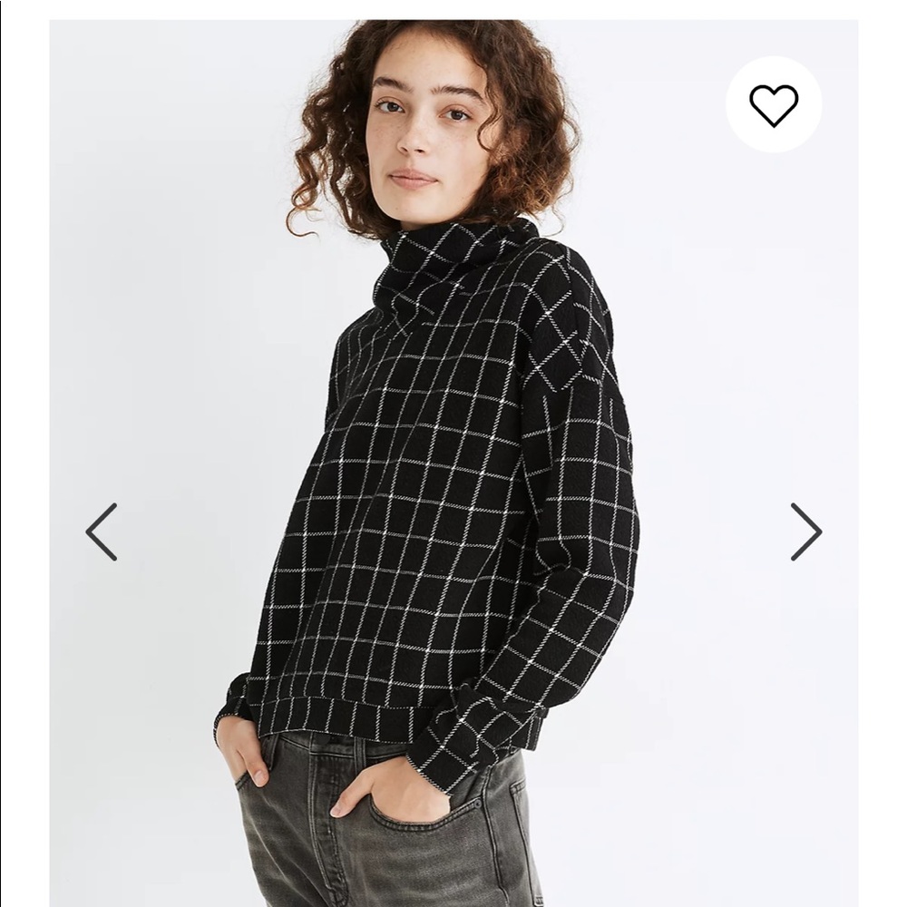 Madewell - Textured Turtle Neck In Window Pain - Gem